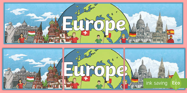 Europe Display Banner (teacher made) - Twinkl