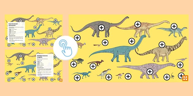 Australian Dinosaurs Hotspots (teacher made) - Twinkl Australian Dinosaurs Hotspots (teacher made) - Twinkl