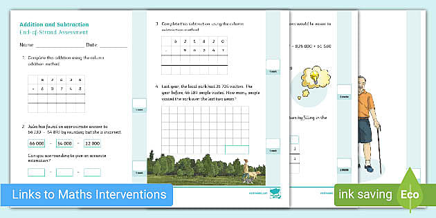 👉 Year 5 Addition and Subtraction: End-of-Strand Assessment