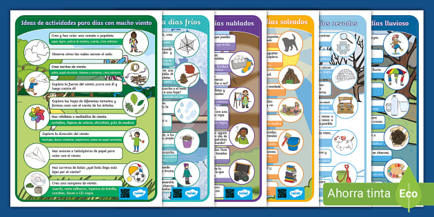 Aprendizaje al aire libre: Paquete de actividades para diferentes tipos de