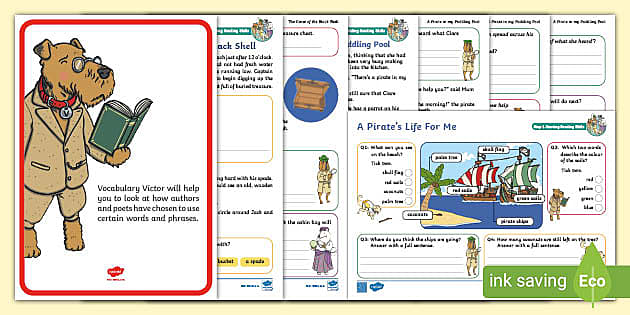 KS1 A Pirate's Life For Me: Focused Reading Skills Comprehension Pack