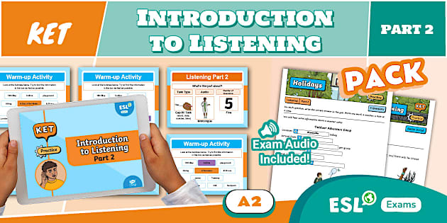 A2 Key (KET) - Introduction to Listening Part 2 Pack