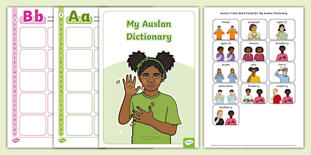 Auslan Fruits Word Cards For My Auslan Dictionary - Twinkl