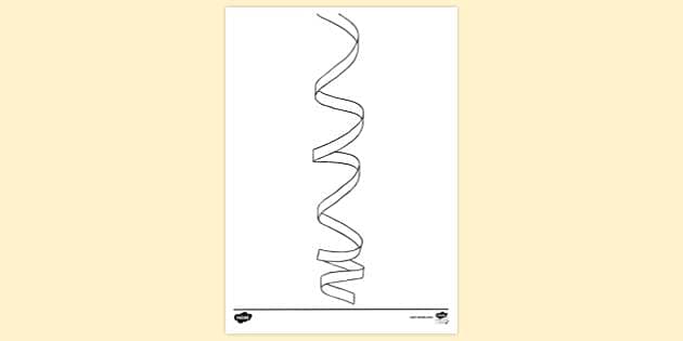 Individual Streamer Colouring Sheet | Colouring - Twinkl