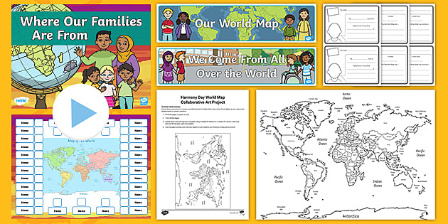 Harmony Day All Over the World Class Activity and Display Pack