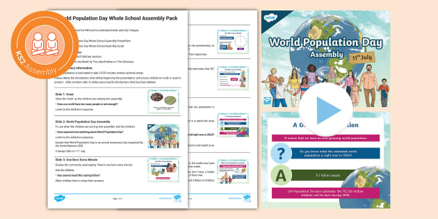 World Population Day KS2 Assembly Pack - Twinkl