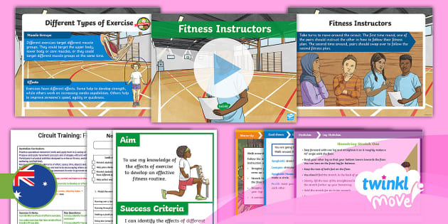 Y5 Circuit Training Lesson 6: Fitness Instructors - Twinkl