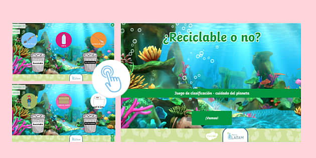 Juego para niños: Canecas de reciclaje Colombia - Twinkl
