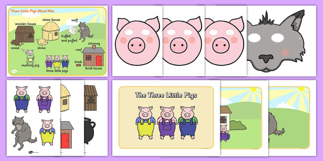 The Three Little Pigs activities - Preschool - Twinkl