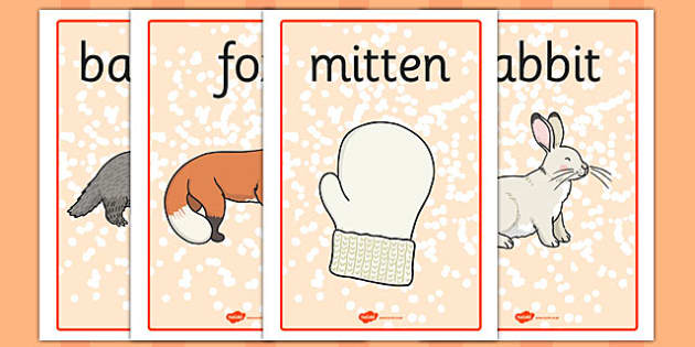 The Mitten Display Posters (teacher made)