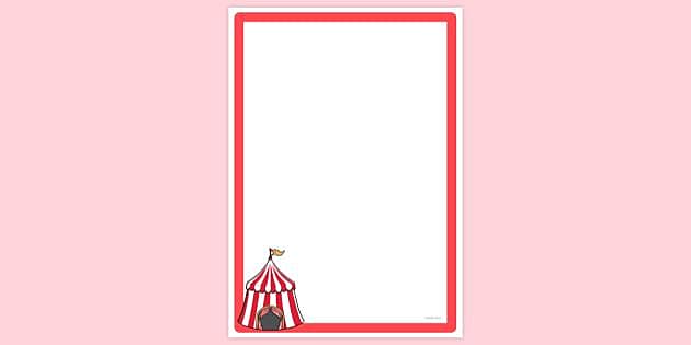 FREE! - Circus Arena Page Border | Page Borders | Twinkl