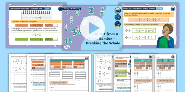 👉 Supports Y5 White Rose Maths Subtract - Breaking the Whole