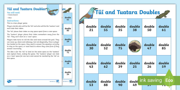 Stage 5 (Phase 1): Tui and Tuatara Doubles Maths Game