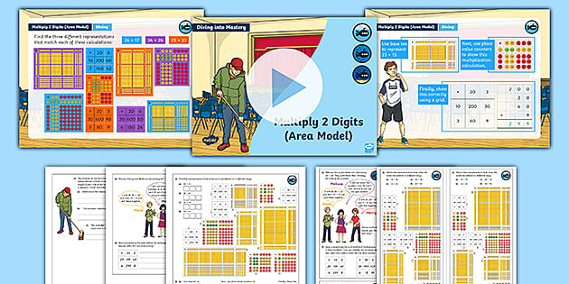 👉 Y5: Step 2 Multiply 2-Digit Number by 2-Digit (Area Model)