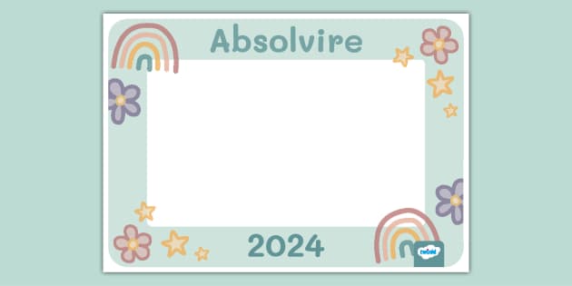 Absolvire – Ramă pentru fotografii - Twinkl