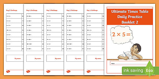 Ultimate Times Table Daily Practice Booklet 2 teacher Made ultimate-times-table-daily-practice-booklet-2-teacher-made