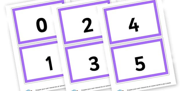 0-20 Numerals