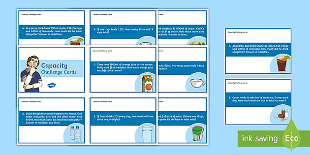 Capacity Challenge Cards (Teacher-Made)