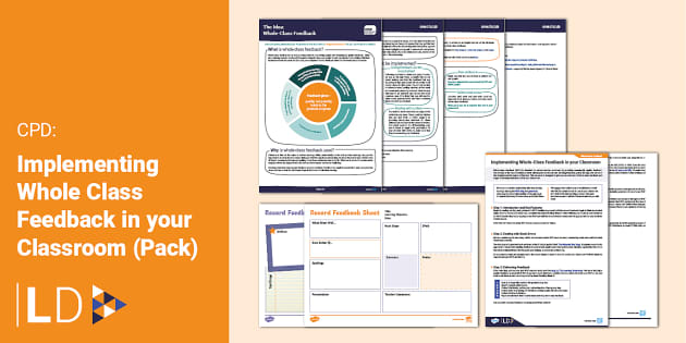 CPD: Implementing Whole Class Feedback in Your Classroom (Pack)