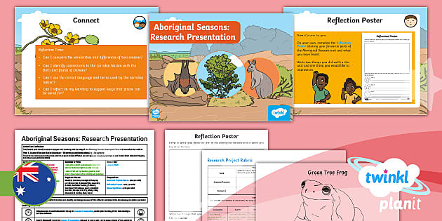 Year 1 HASS Aboriginal Season Lesson 8 Research Presentation