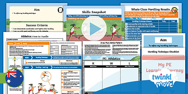 Move PE Y6 Athletics: Lesson 4: How to Hurdle Lesson Pack