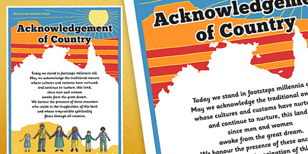 National Reconciliation Week Acknowledgement of Country Display Poster