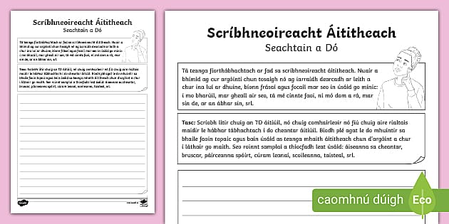 Persuasive Writing Week Two Homework Worksheet - Gaeilge