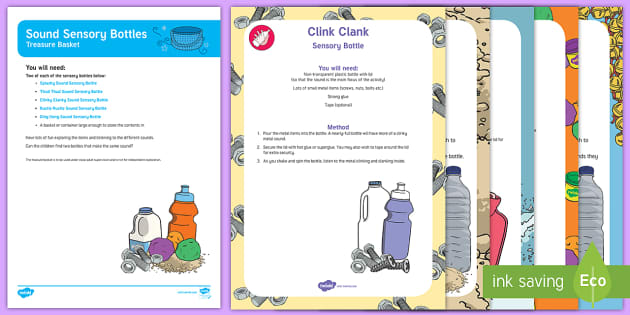 Sound Sensory Bottles Treasure Basket Ideas (teacher made)