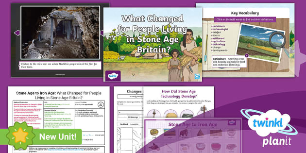 History: Stone Age to Iron Age: Stone Age LKS2 Lesson Pack 2