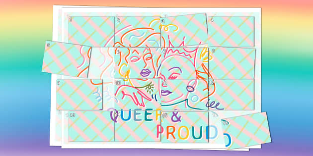 Pride Month - Sticker Puzzle (teacher made) - Twinkl