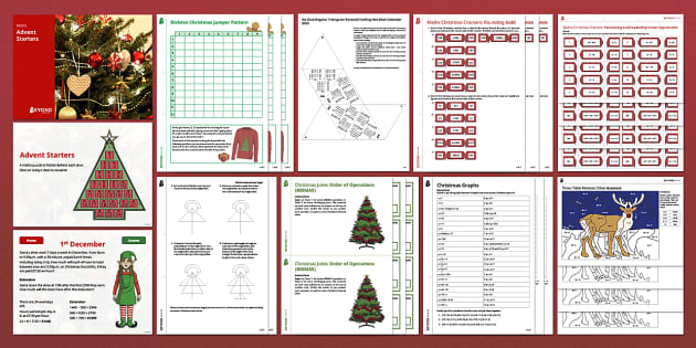 Christmas Maths Activities KS3 Differentiated Lesson Pack christmas-maths-activities-ks3-differentiated-lesson-pack