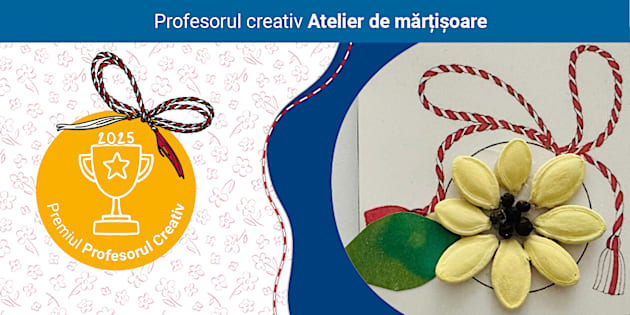 Floare mărțișor – Atelier de mărțișoare 2025