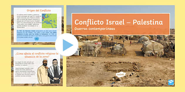 PowerPoint El conflicto Israel - Palestina - Twinkl Colombia