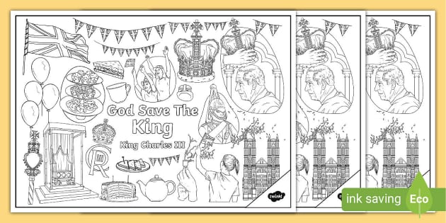 The Coronation of His Majesty King Charles III Doodle Pages