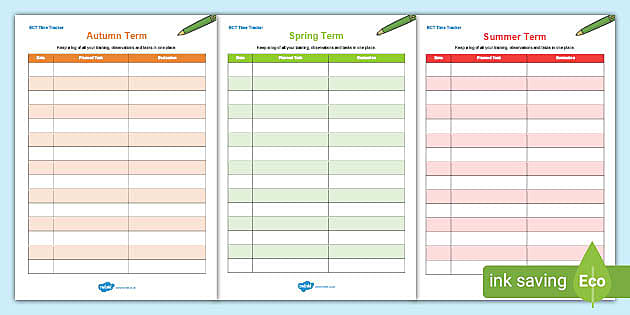 ECT Time Tracker (teacher made) - Twinkl