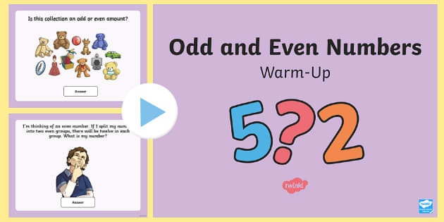 Year 3 Odd and Even Numbers Warm-Up PowerPoint - Twinkl