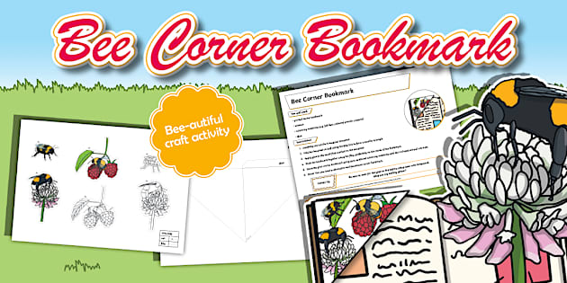 Bee Corner Bookmark
