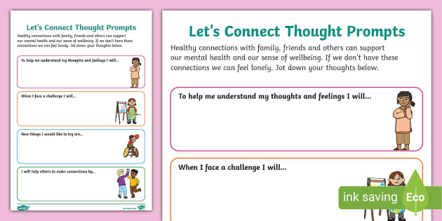 Children's Mental Health Let's Connect KS1 Activity - Twinkl