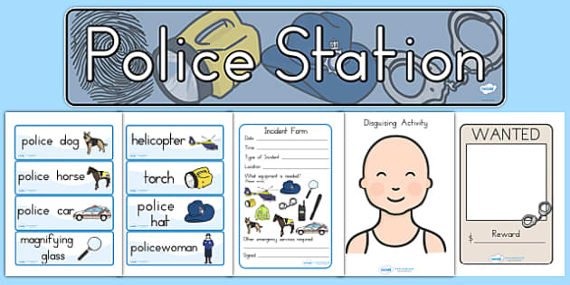 Police Station Role Play Pack (creat de profesori) - Twinkl