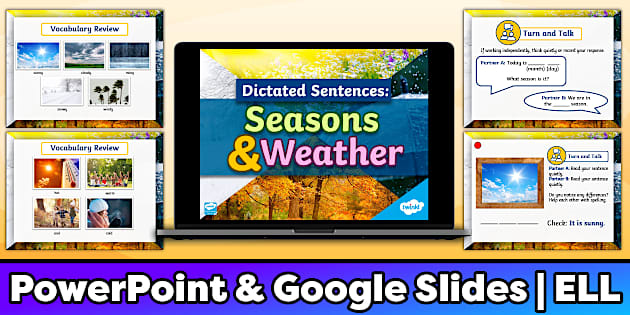 Dictated Sentences | Listening & Writing Skills PowerPoint & Google ...