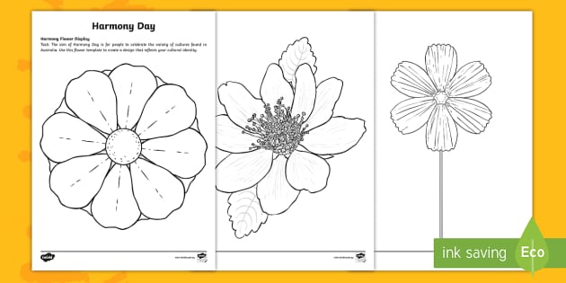 Harmony Day Flower Activity (Teacher-Made) - Twinkl