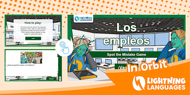👉 Lightning Languages Spanish In Orbit Jobs Spot the Mistake
