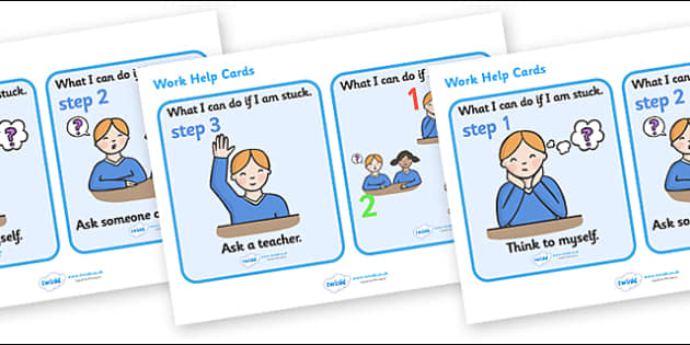 Work Help Flashcards (teacher made)