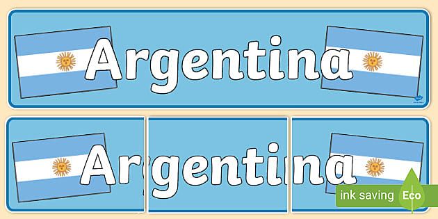 Argentina Display Banner (teacher made) - Twinkl