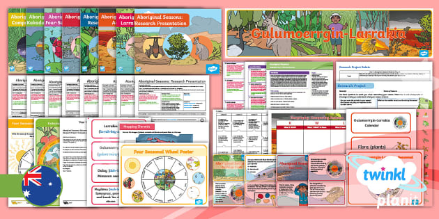 Year 1 HASS Geography Aboriginal Seasons Unit Pack - Twinkl