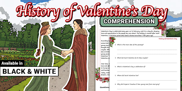 The History of Valentine's Day - Comprehension (CAPS Aligned)