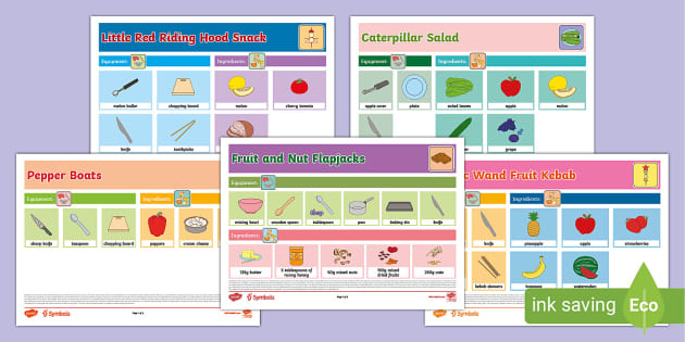 Twinkl Symbols: Healthy Party Food Recipe Pack - Twinkl