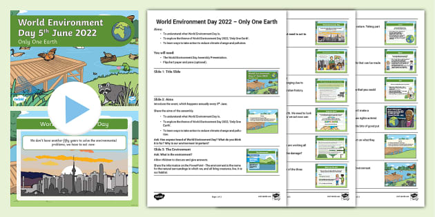 World Environment Day Whole School Assembly Pack - Twinkl