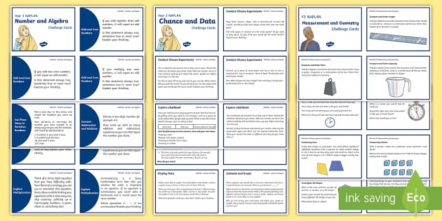 Grade 3 NAPLAN Maths Pack of Open Ended Challenge Cards