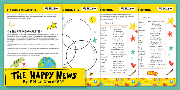 FREE! - The Happy Newspaper: Finding Similarities - Twinkl FREE! - The Happy Newspaper: Finding Similarities - Twinkl